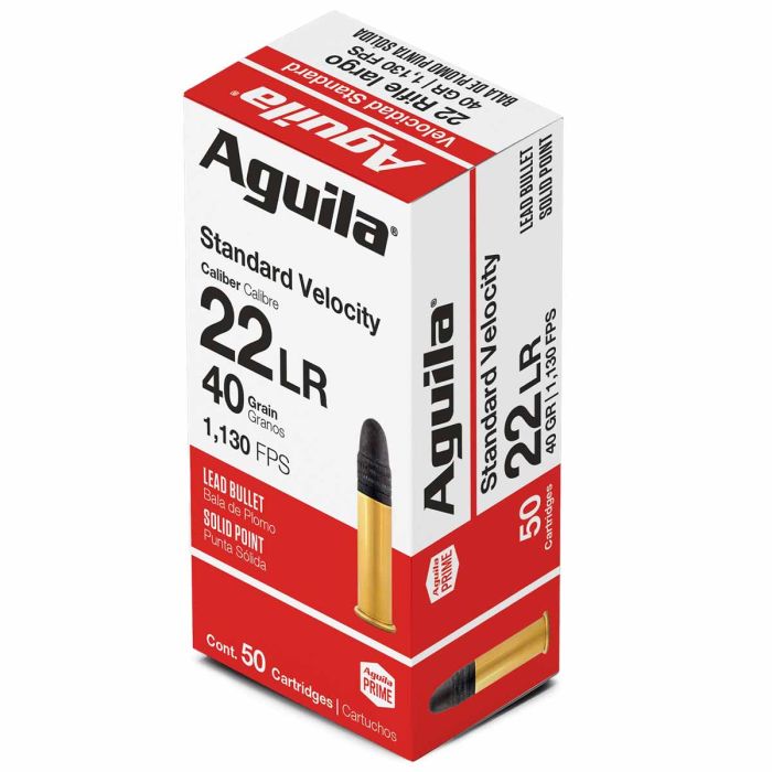 AGUILA 22LR 40GR Standard Velocity LRN Solid Ammunition