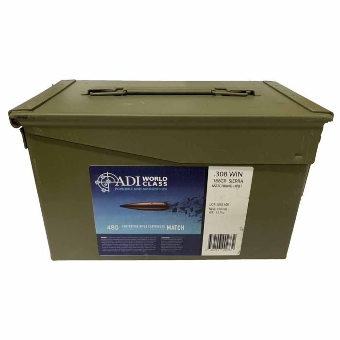 Australian Outback 308 WIN 168GR Sierra HPBT Matchking 480 Rounds