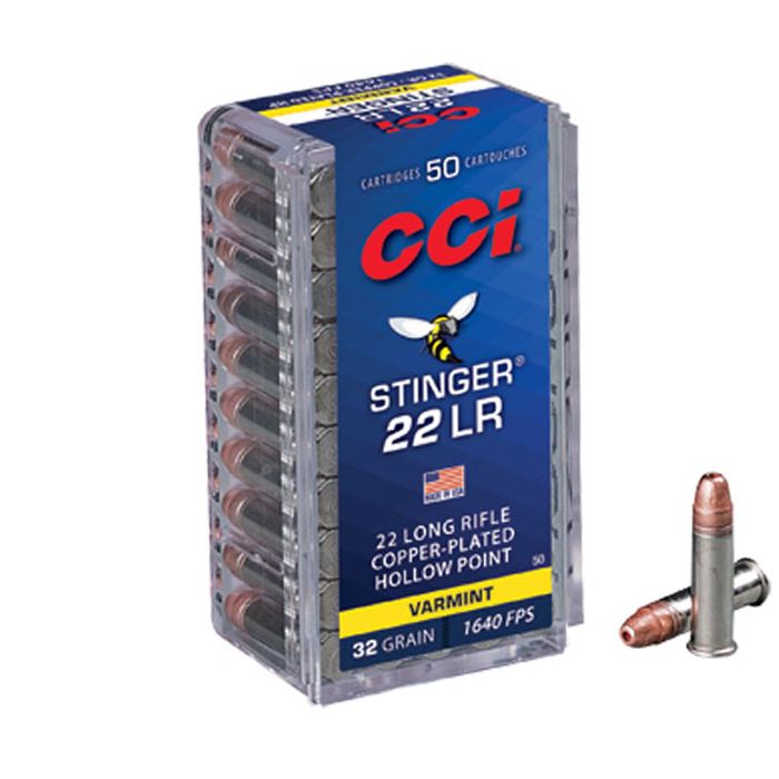 CCI 22LR 32GR Stinger Hyper Velocity CPHP Ammunition
