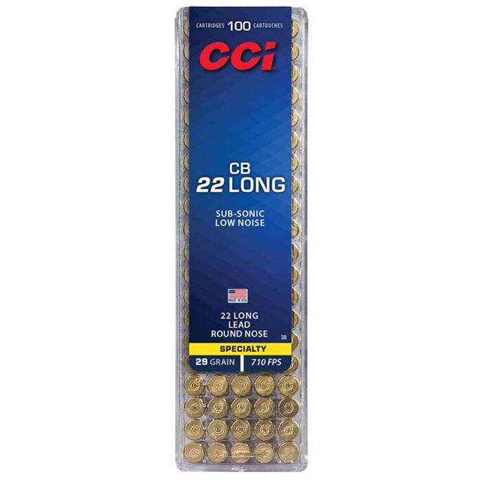 CCI 22LR CB Long 29GR Low Noise Low Velocity LRN Solid Ammo