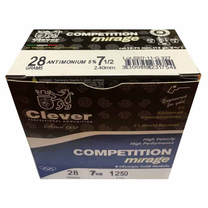 Clever Mirage T2 12G 28GR 7.5 Shot Competition Ammunition