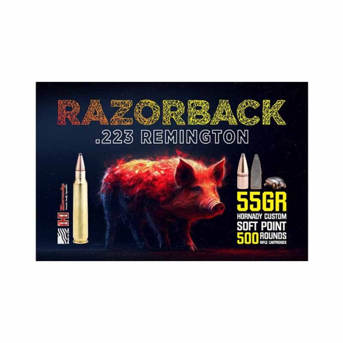 Red Earth Razorback 223 REM 55gr Hornady Soft Point Ammo